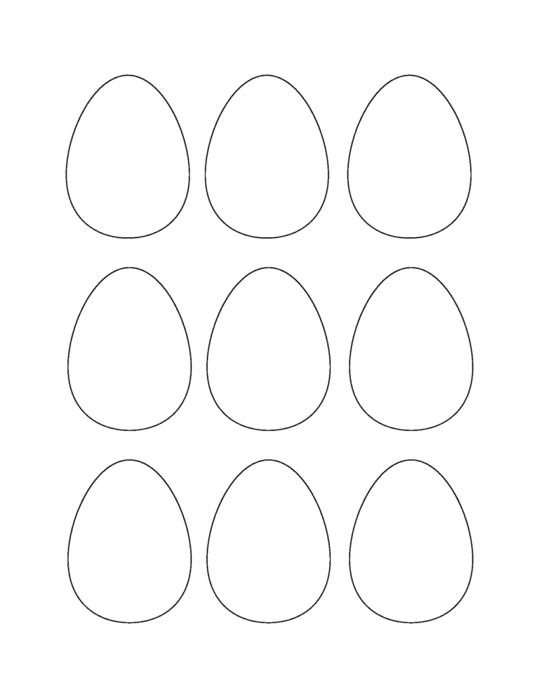 Easter Egg Outlines - Gift of Curiosity