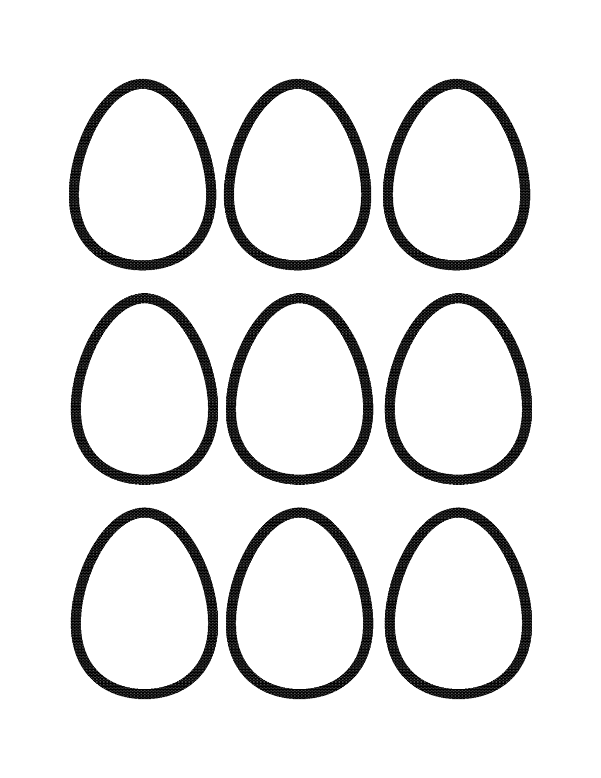 Easter Egg Outlines - Gift of Curiosity