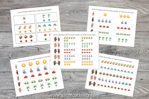 Summer Preschool Math Pack - Gift of Curiosity