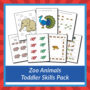 Zoo Animals Toddler Skills Pack - Gift of Curiosity