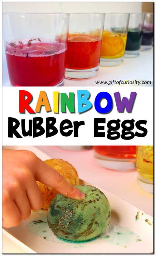 Rainbow Rubber Eggs: A STEAM Activity for Kids - Gift of Curiosity