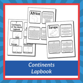 Continents Lapbook - Gift of Curiosity