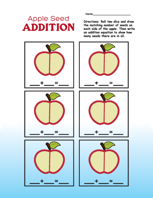 Apple Seed Addition - Gift of Curiosity