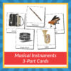 Musical Instruments 3-Part Cards - Gift of Curiosity