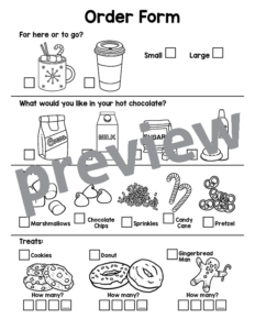 Hot Chocolate Stand Pretend Play Kit - Gift of Curiosity