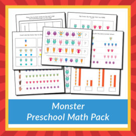 Monster Preschool Math Pack - Gift of Curiosity