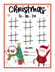 Christmas Tic-Tac-Toe - Gift of Curiosity