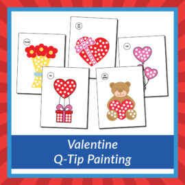 Valentine Q-Tip Painting - Gift of Curiosity