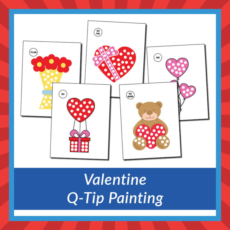 Valentine Q-Tip Painting - Gift of Curiosity