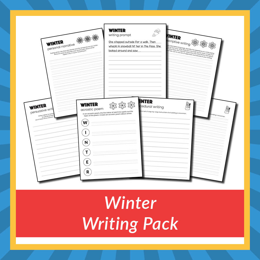 Winter Writing Pack Gift Of Curiosity Winter Writing Pack Gift Of Curiosity